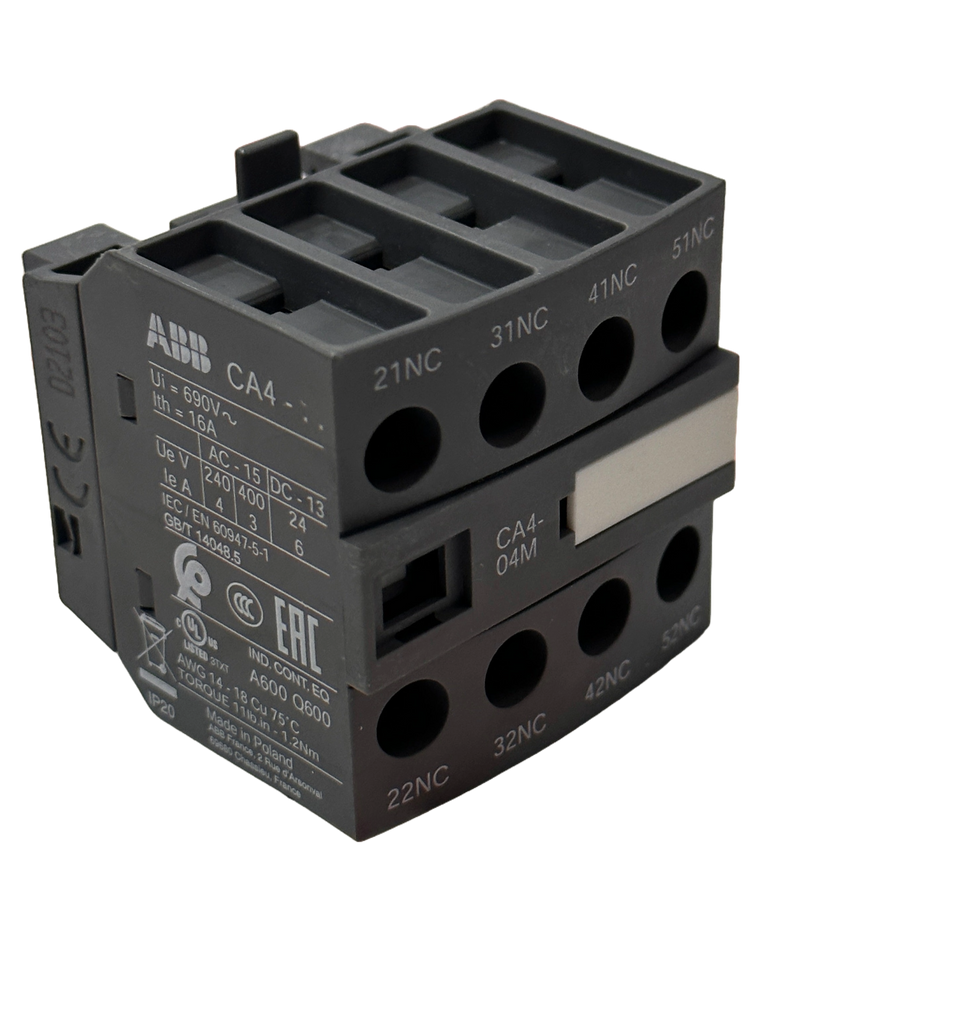 ABB Auxiliary Contact CA4-04M — North East Escalator Parts