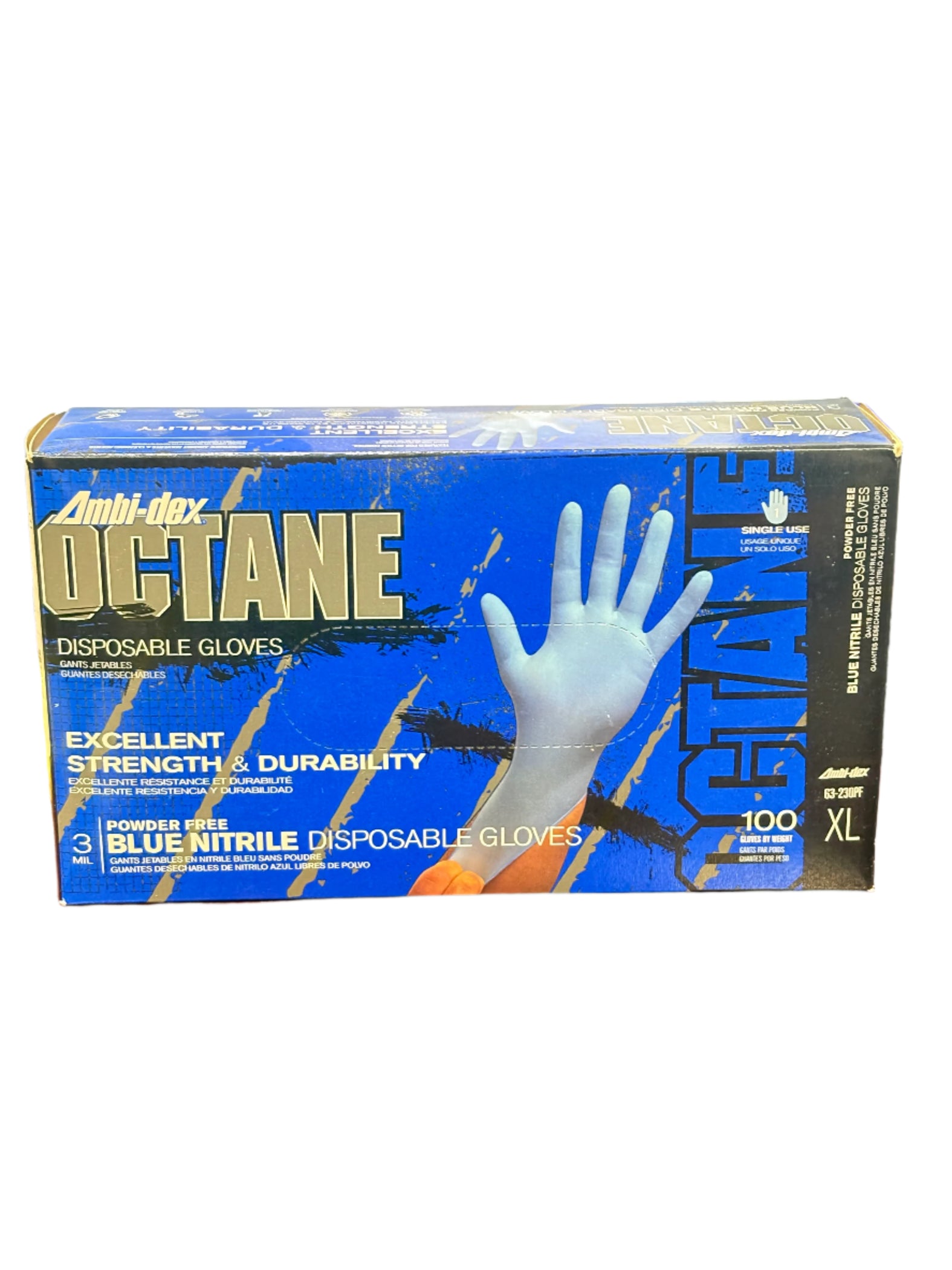 Ambi-dex Octane 3mil Nitrile Gloves XL-Size — North East Escalator Parts