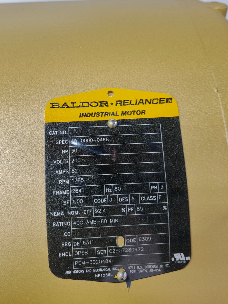 Baldor Hydraulic Elevator Pump Motor PEM-3020484 — North East Escalator ...