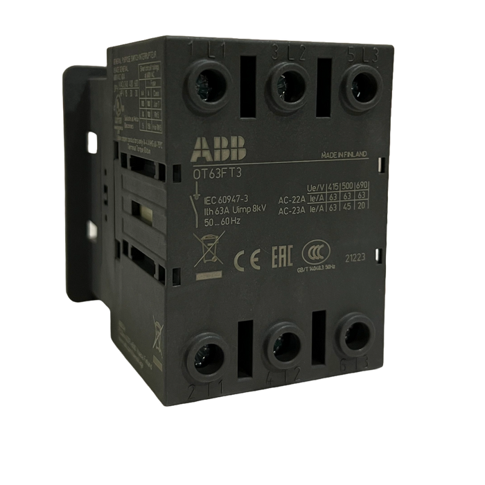 ABB Switch-Disconnector OT63FT3 — North East Escalator Parts