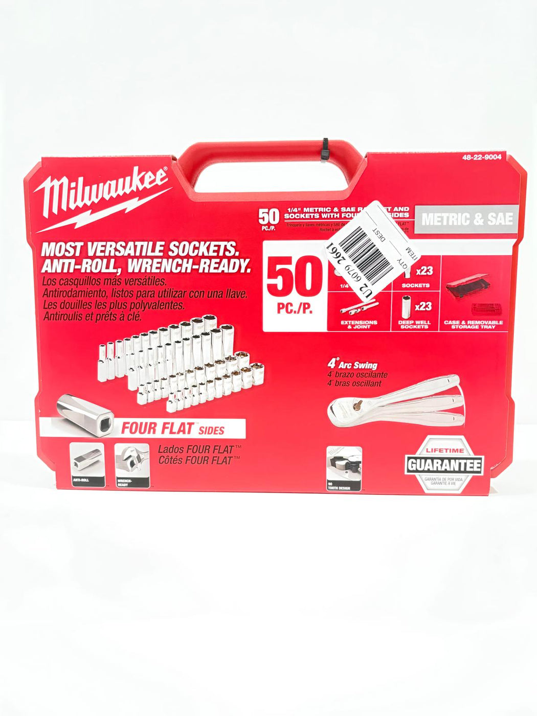 Milwaukee 50 Pcs Ratchet and Socket Set — North East Escalator Parts
