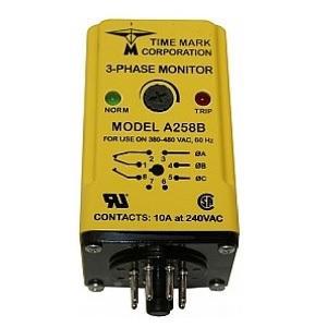 Time Mark Corp. 3-Phase Monitor A258B-480VAC — North East Escalator Parts